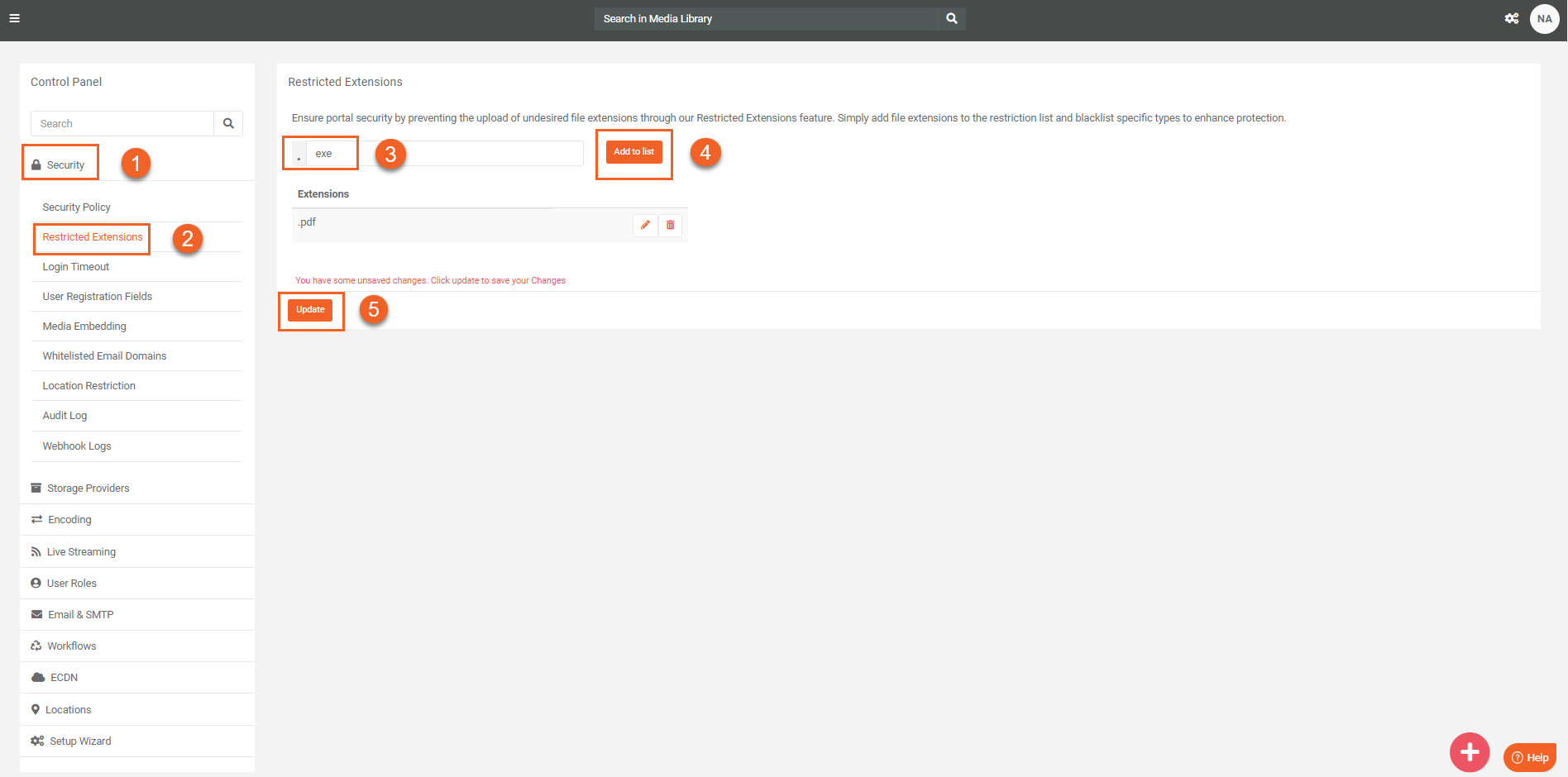Configuring Restricted File Extensions for Enhanced Content Security ...
