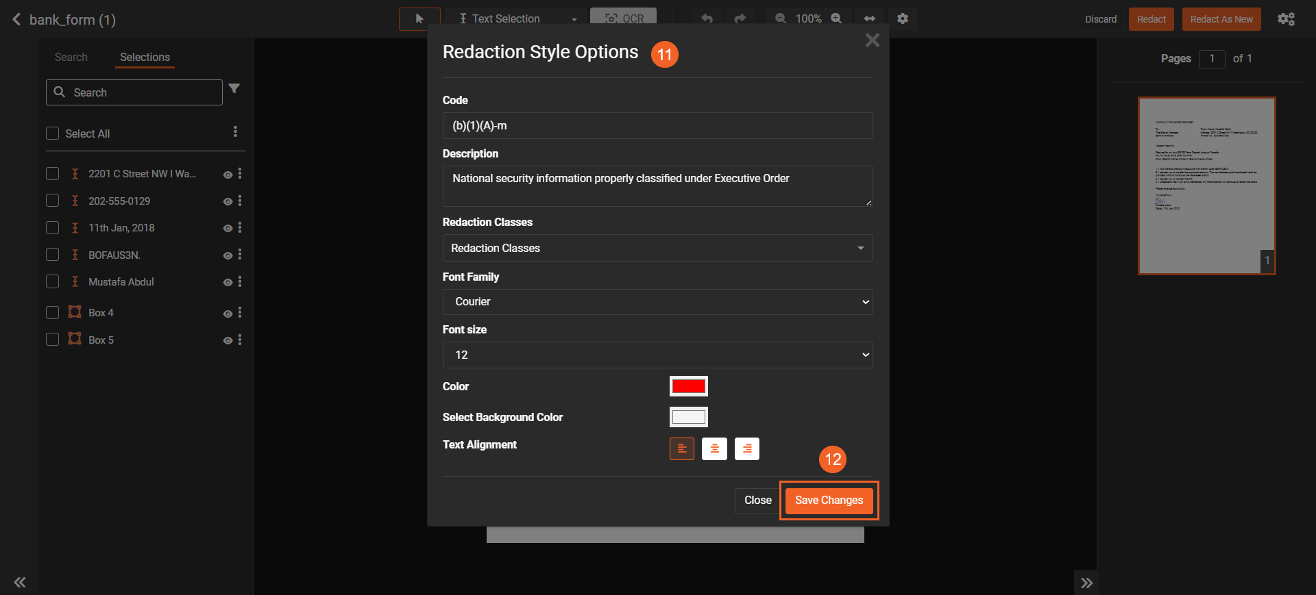 How to Apply Redaction Codes | VIDIZMO Knowledge Base