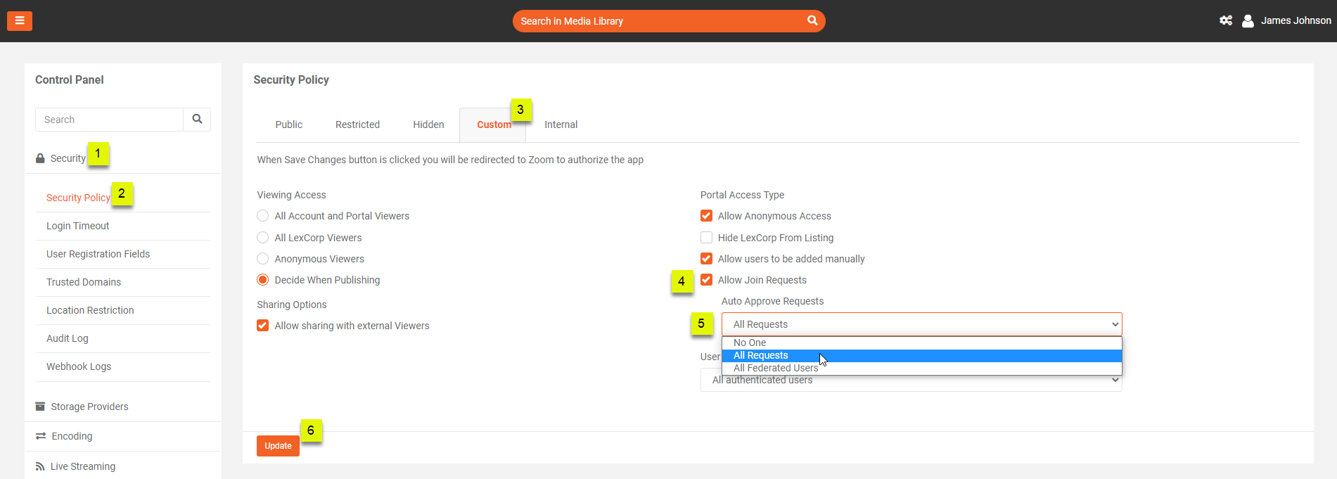 How to Change Approval Settings for Join Request | VIDIZMO Knowledge Base