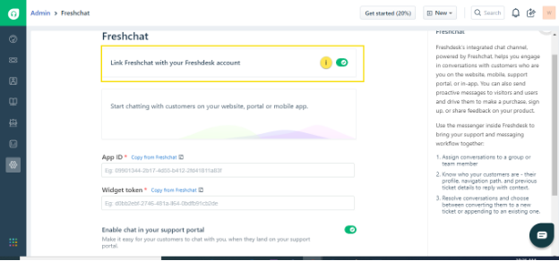 How to Configure Freshdesk Live Chat App in Portal | VIDIZMO Knowledge Base