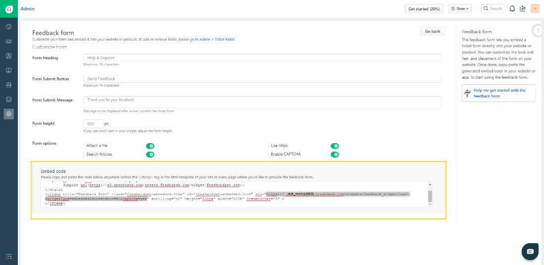 How to Configure Freshdesk Support App in Portal | VIDIZMO Knowledge Base