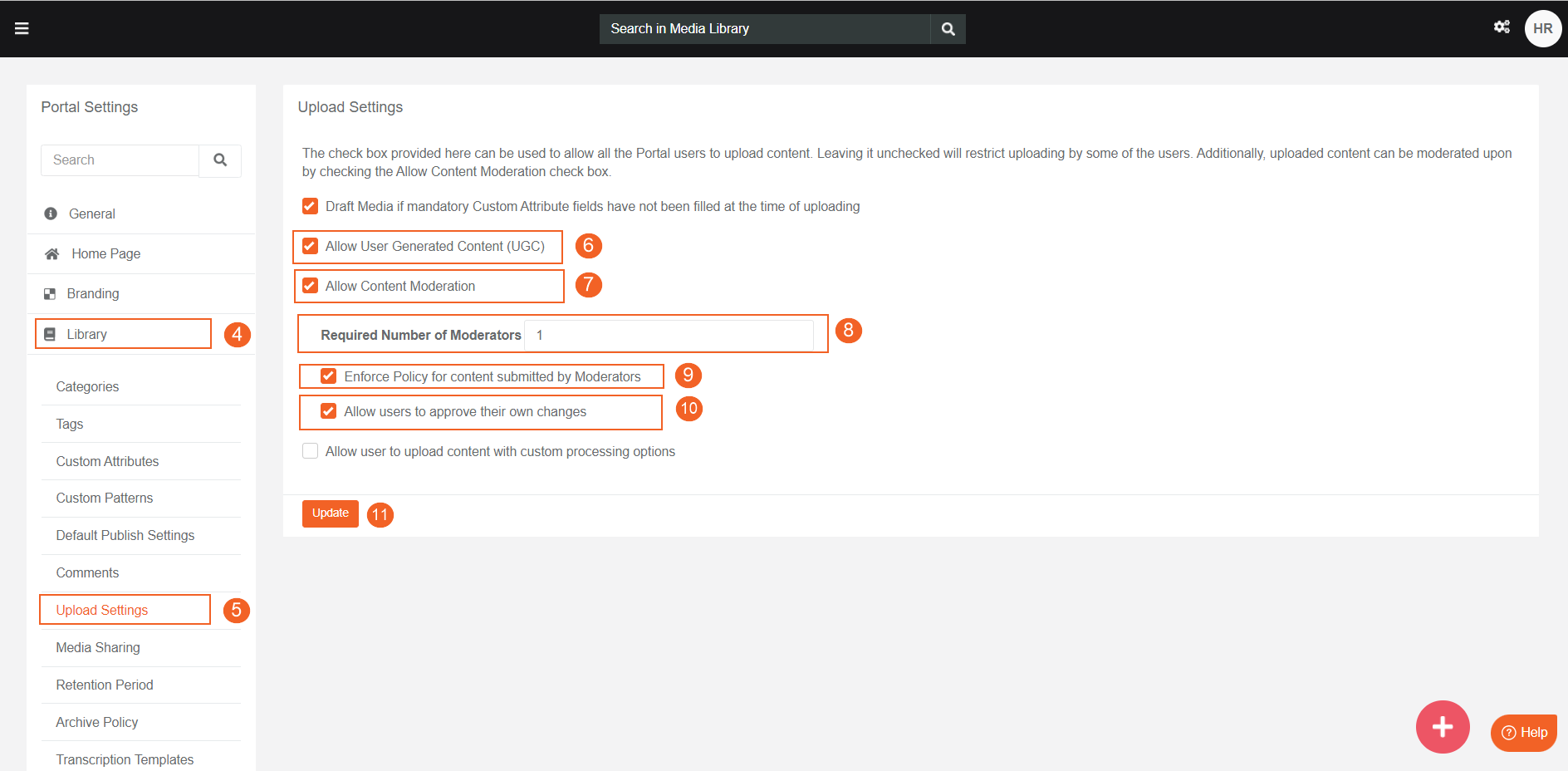How to Configure Portal's Content Moderation Policy | VIDIZMO Knowledge ...