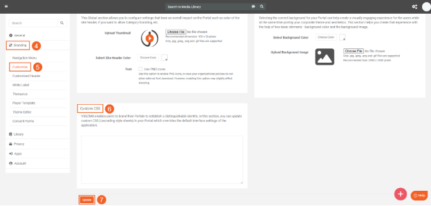 How to Customize Portal Management Options | VIDIZMO Knowledge Base