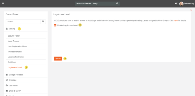 How to Enable and Assign Log Access Level | VIDIZMO Knowledge Base