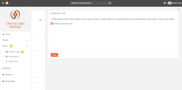 How to Enable and Assign Log Access Level | VIDIZMO Knowledge Base