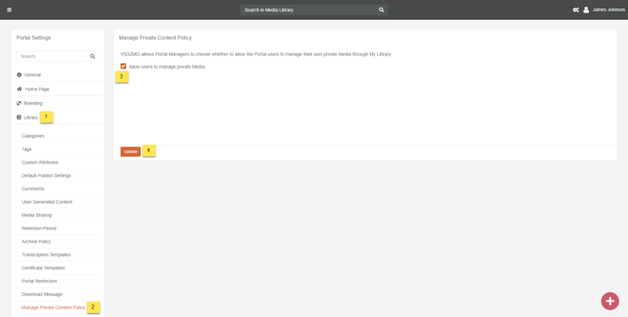 How to Manage My Library | VIDIZMO Knowledge Base