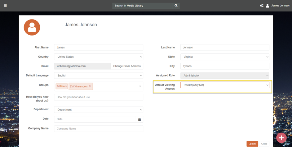 How to Manage My Library | VIDIZMO Knowledge Base