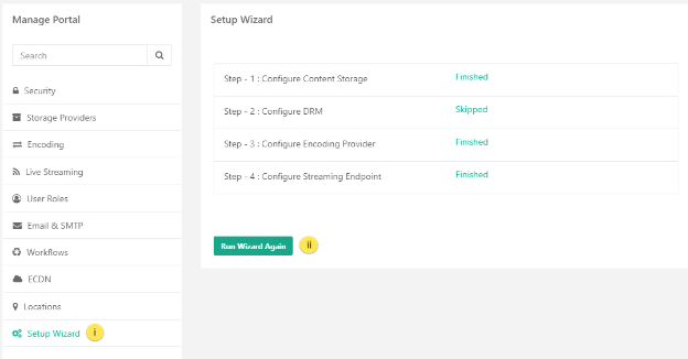 How to Run Setup Wizard - Configuring Storage and Transcoding Provider ...