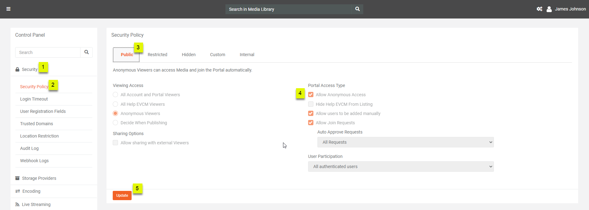 How to Setup Portal for Anonymous Public Access | VIDIZMO Knowledge Base