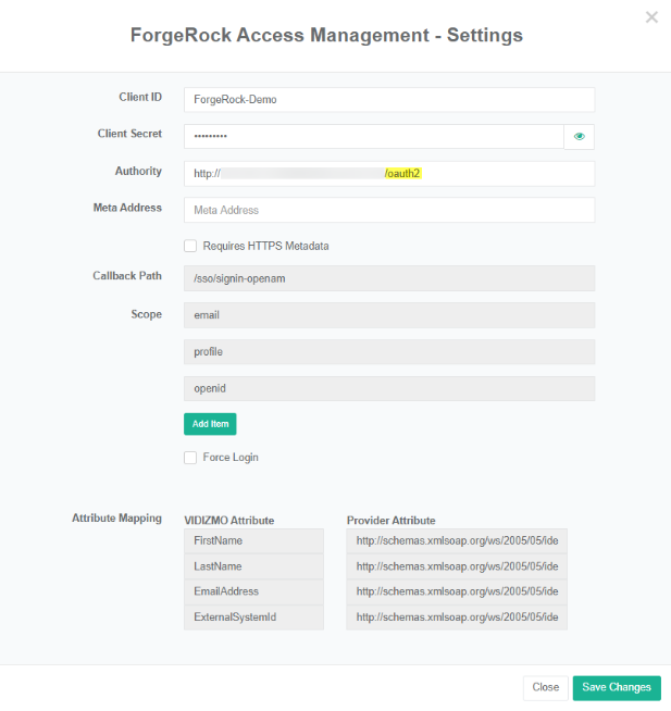 How to Setup SSO using Forgerock | VIDIZMO Knowledge Base