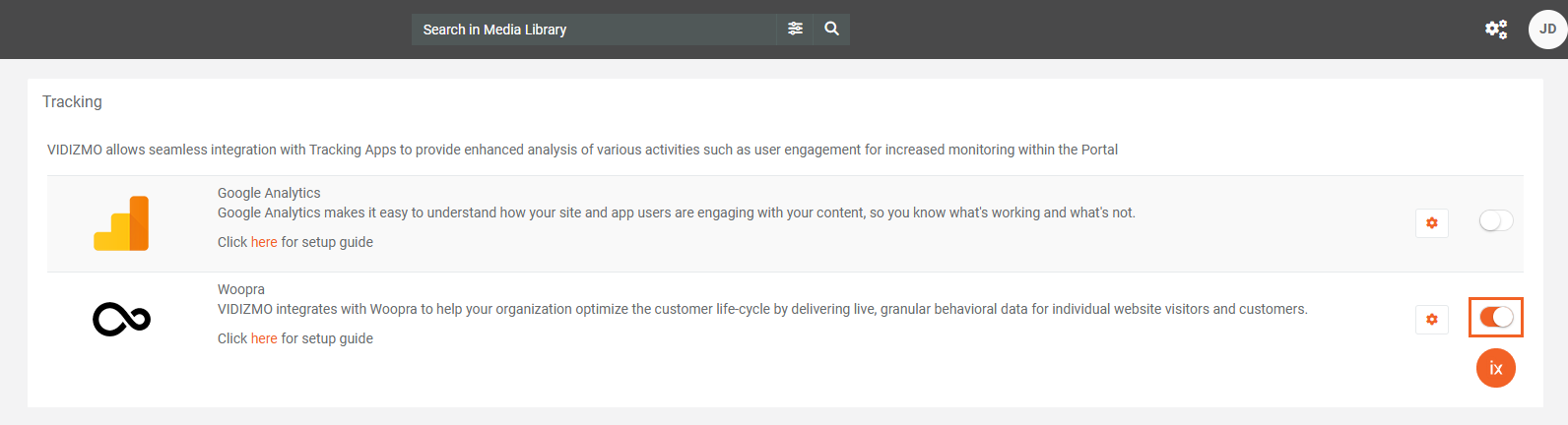 How to Setup Tracking App using Woopra | VIDIZMO Knowledge Base