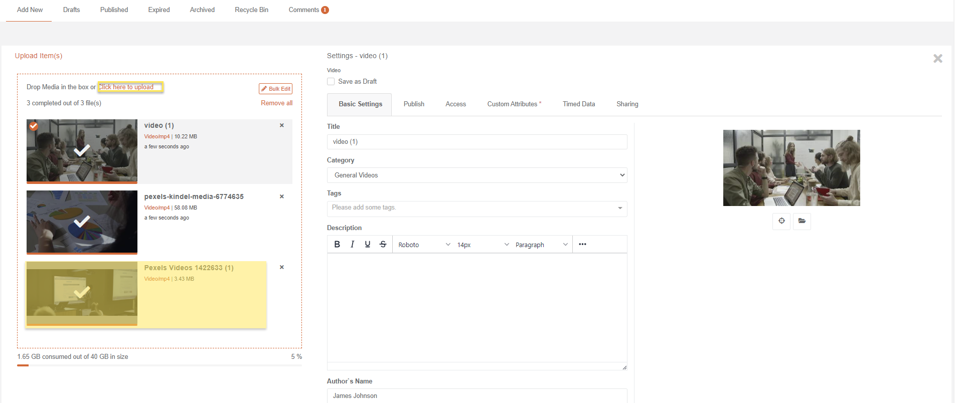 How to Upload Multiple Files | VIDIZMO Knowledge Base