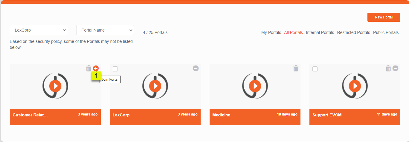 Joining or Leaving Another Portal in VIDIZMO | VIDIZMO Knowledge Base