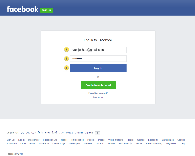 Sign in using Facebook | VIDIZMO Knowledge Base