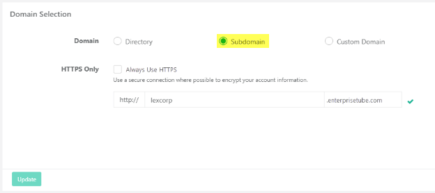 Understanding Domain Options for a Portal | VIDIZMO Knowledge Base