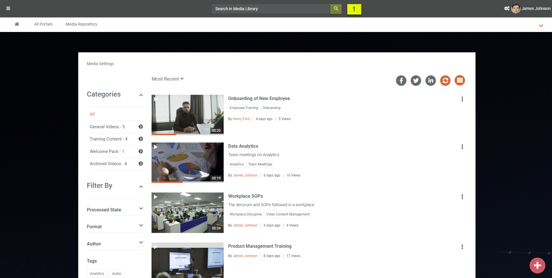 Understanding Media Library | VIDIZMO Knowledge Base